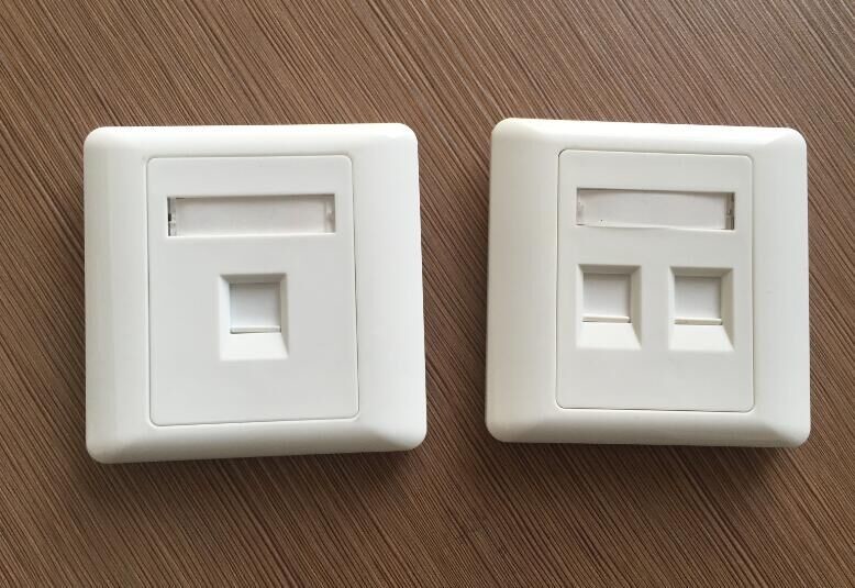 2 ports rj45 face plate